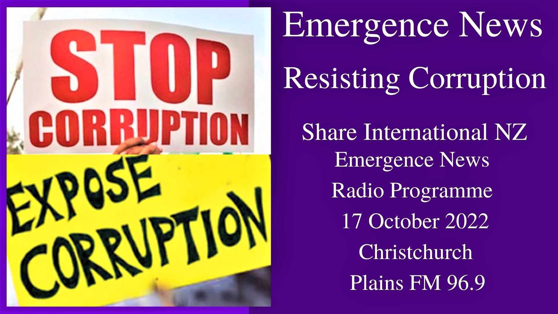 Resisting Corruption | Share International NZ